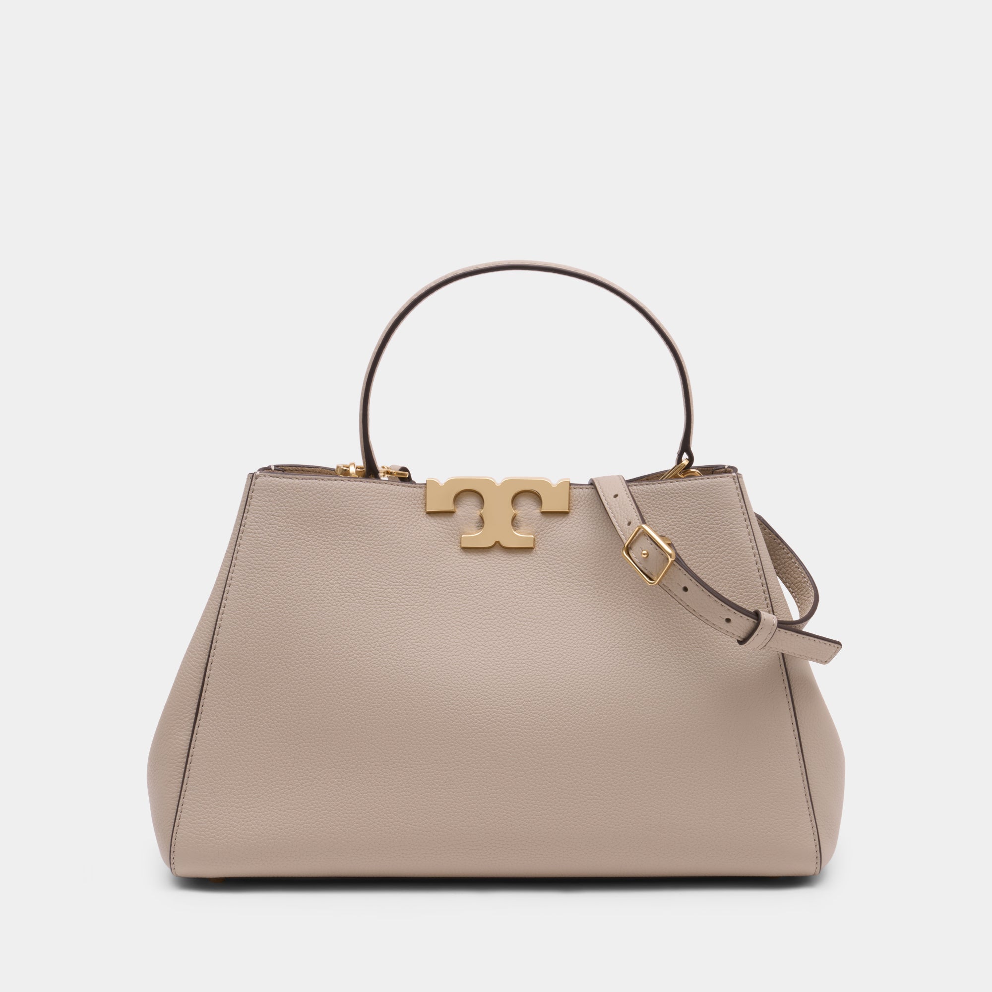 Eleanor Satchel Purse - Tory Burch - Leather - White