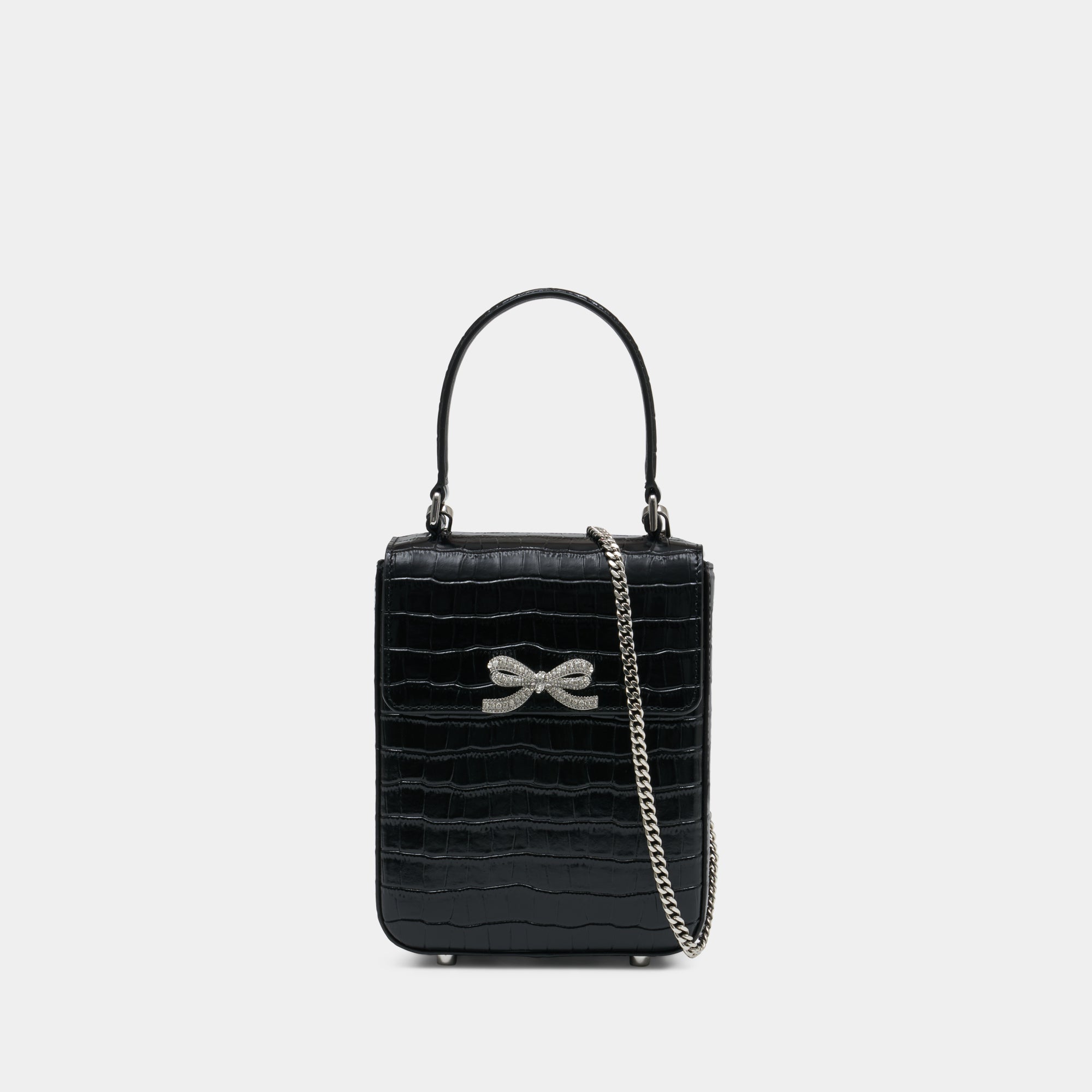 Structured Mini Bag - SELF PORTRAIT - Leather - Black