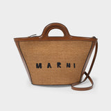 Tropicalia Small Shopper Bag - Marni - Raw Sienna - Leather Tropicalia Small Shopper Bag - Marni - Raw Sienna - Leather